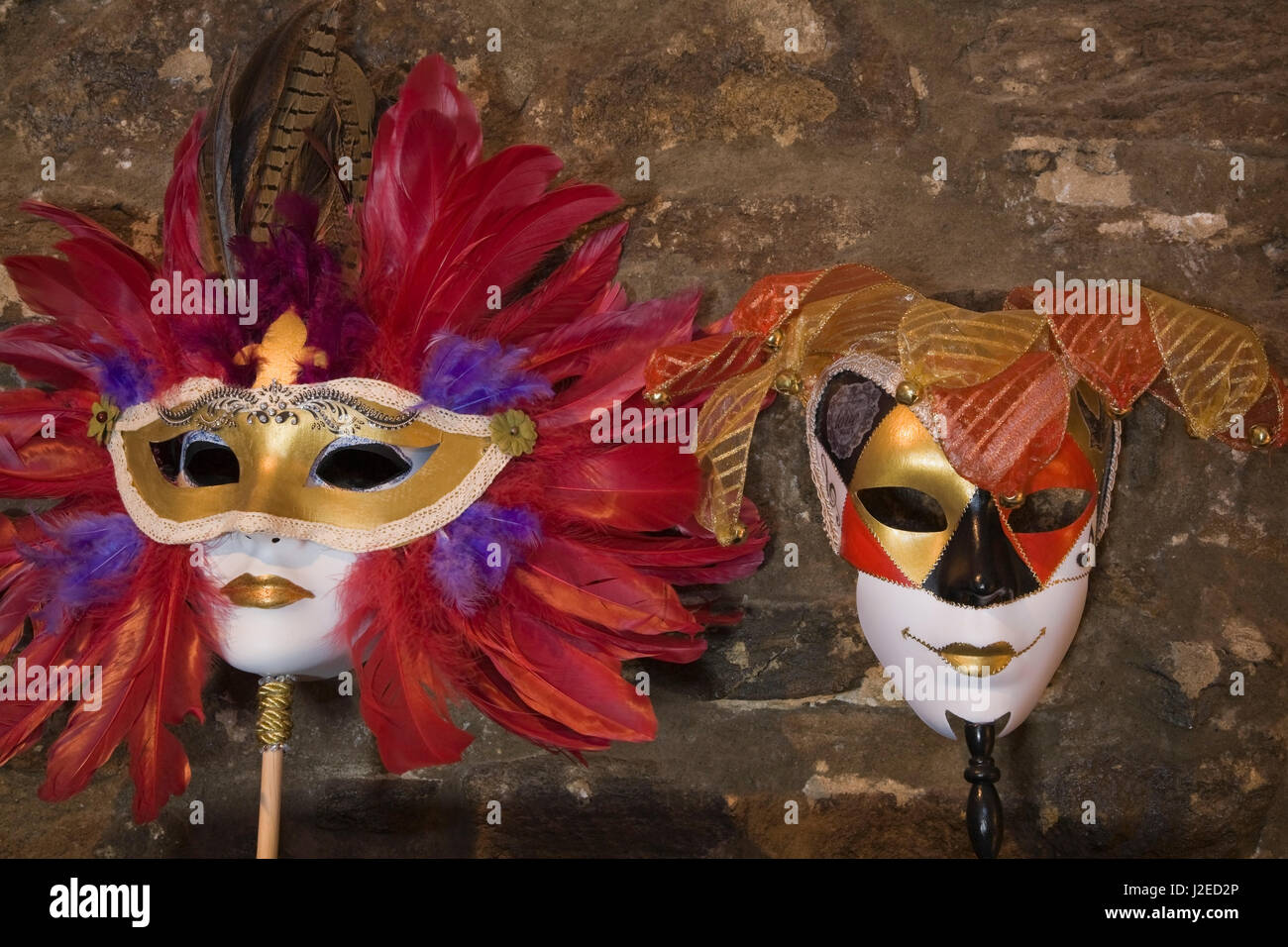 Ball masks with feathers hi-res stock photography and images - Alamy