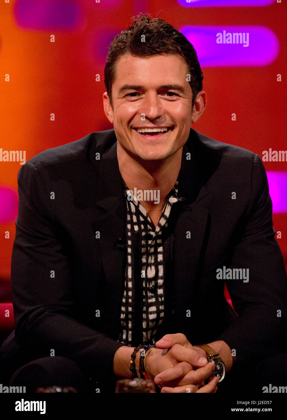 Orlando Bloom during the filming of the Graham Norton Show at The ...
