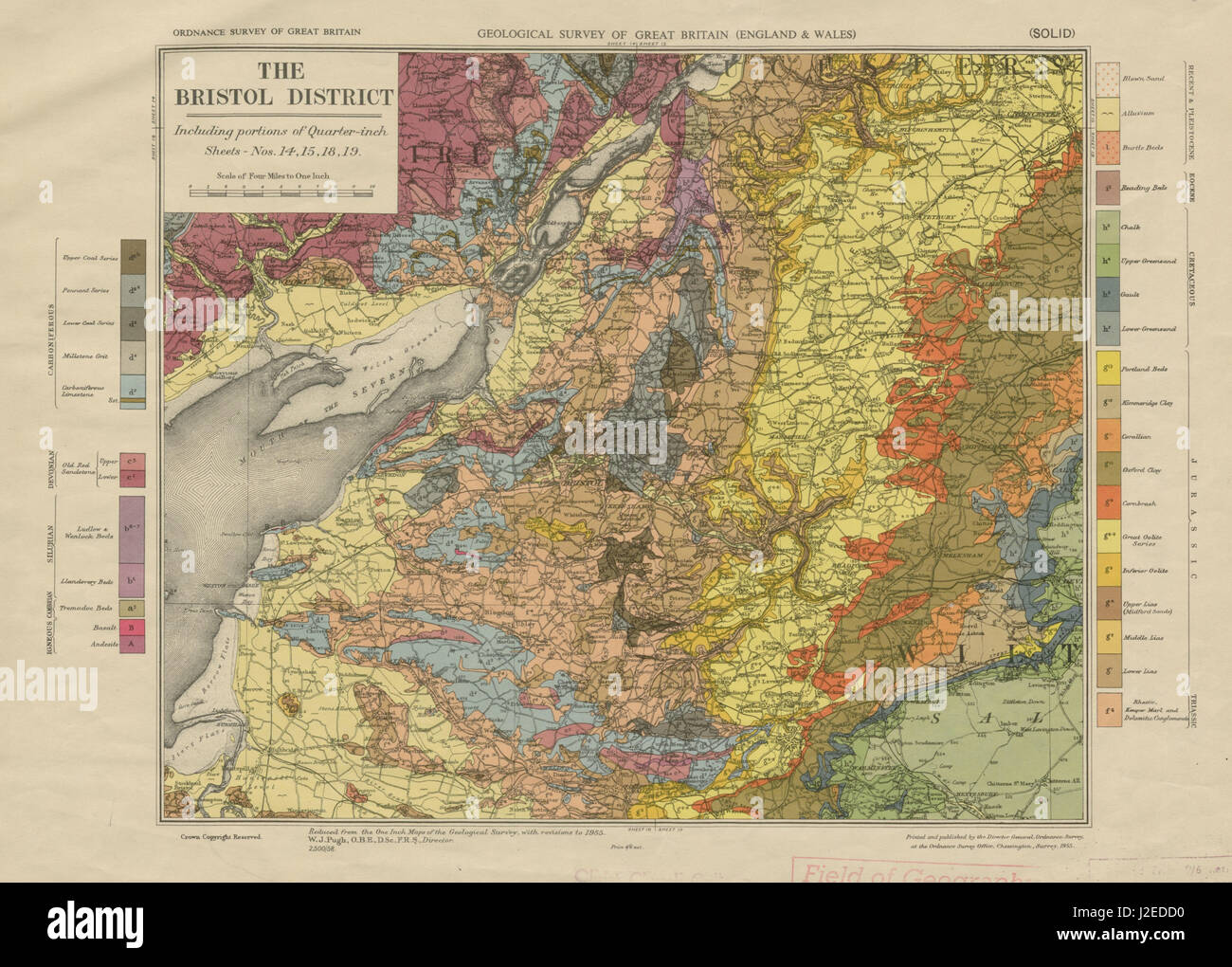 Bristol District geological survey sheet Mendip Hills Cotswolds Bath ...