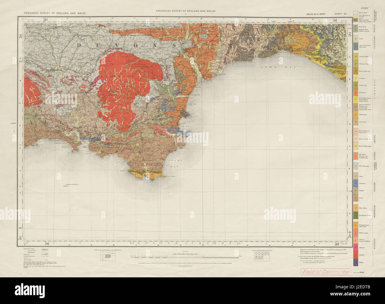 South Devon Riviera & Dorset coast geological survey sheet 22 Dartmoor ...
