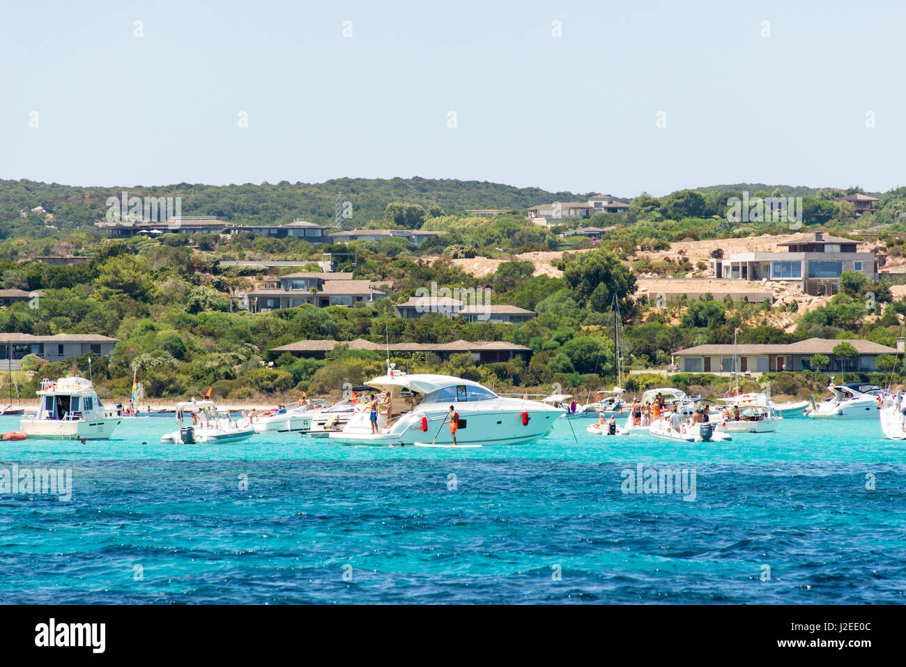 Europe, France, Corsica. Beaches of Bonifacio. Protected area near Ile ...