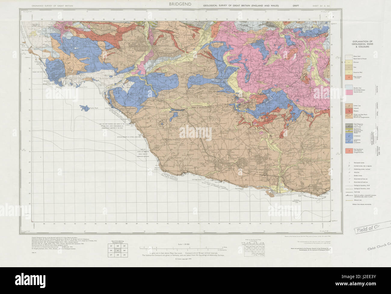 Geological survey great britain map hi-res stock photography and images ...