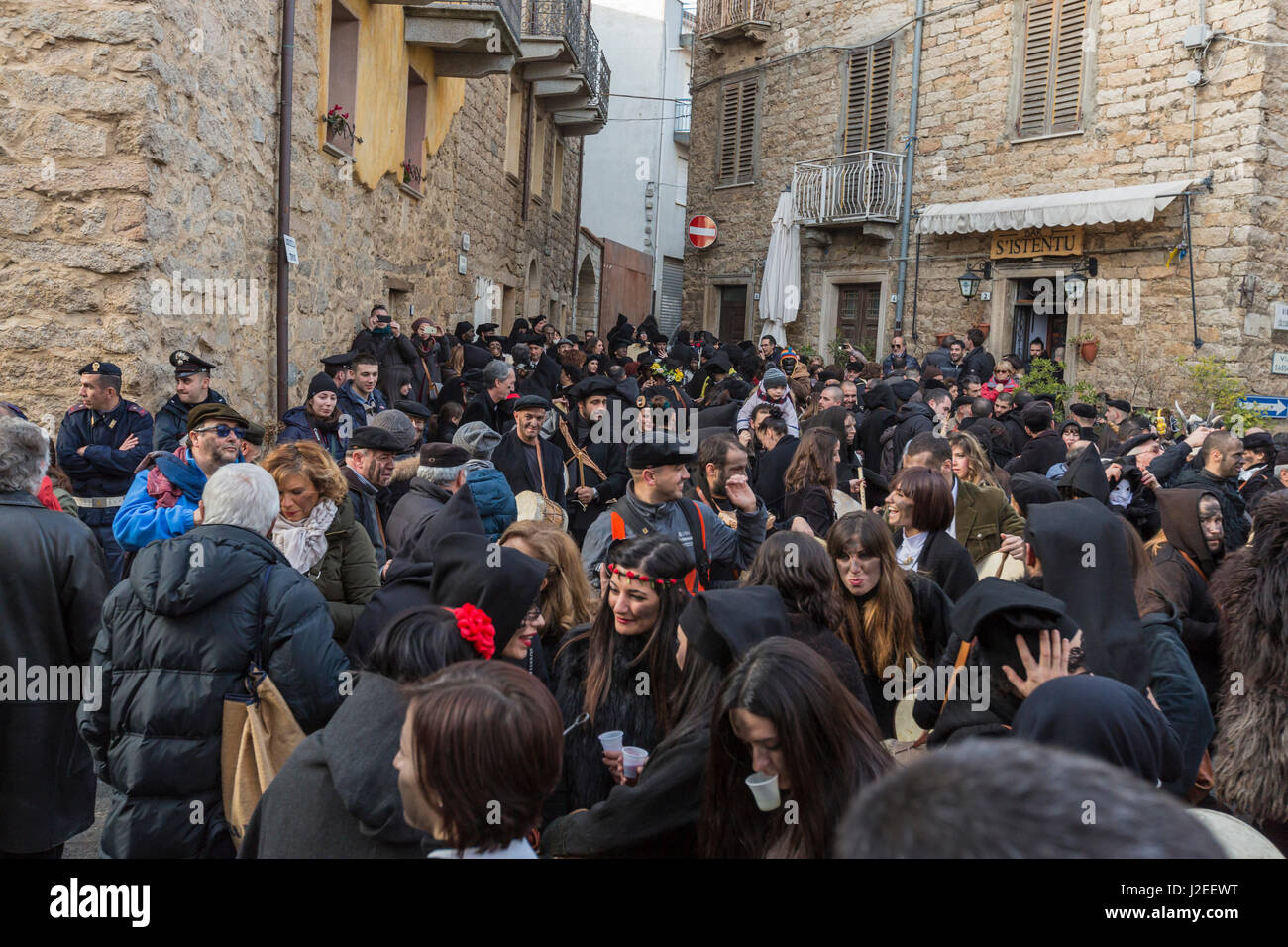 Gavoi crowd people wearing hi-res stock photography and images - Alamy