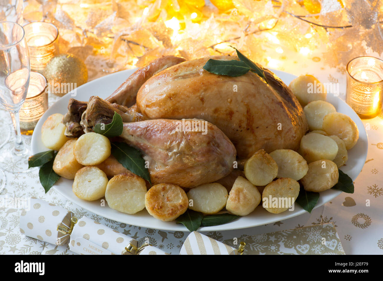 Roast turkey christmas pudding hi-res stock photography and images - Alamy