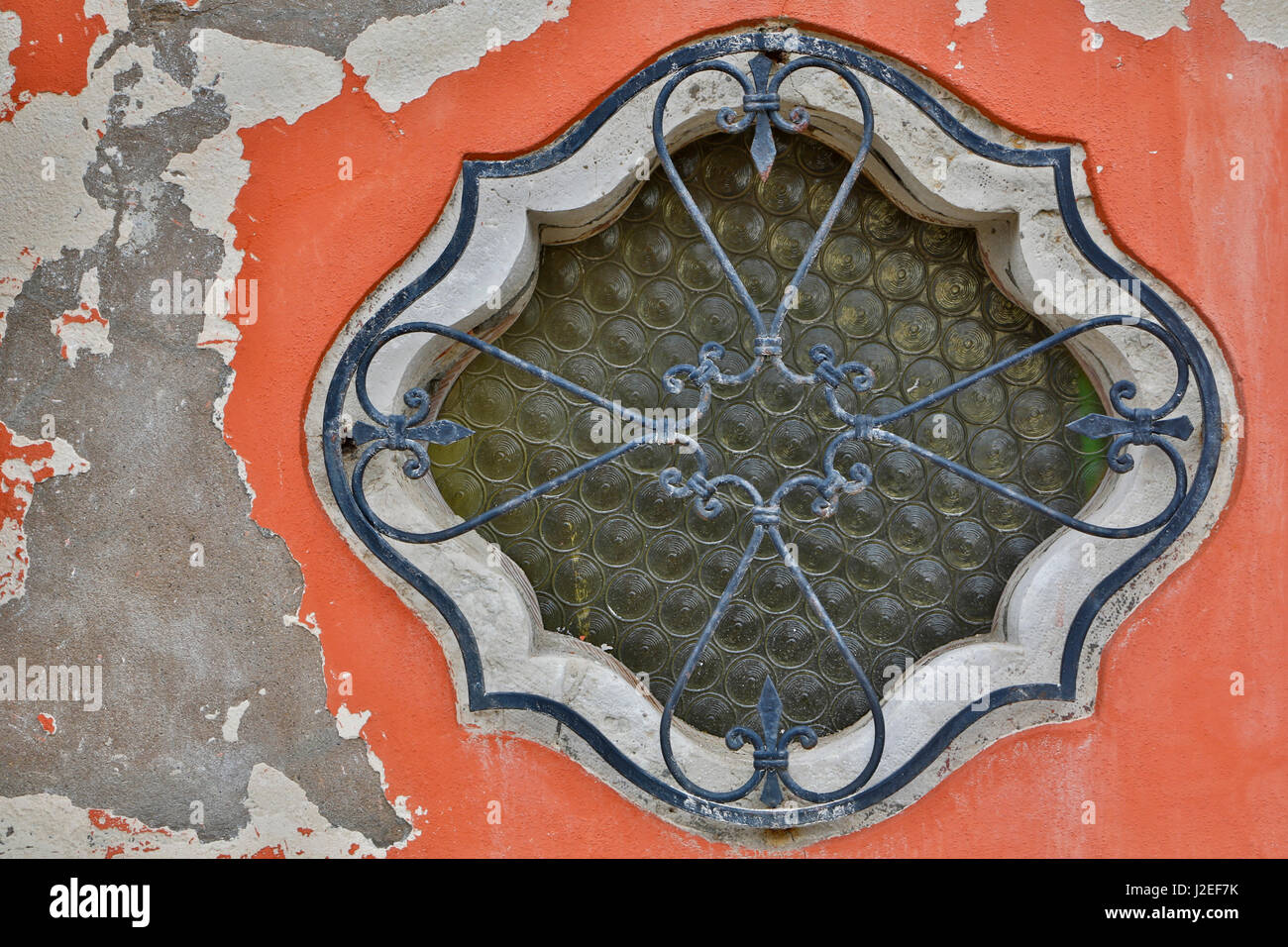 Ornate Window Design, Burano Italy Stock Photo - Alamy