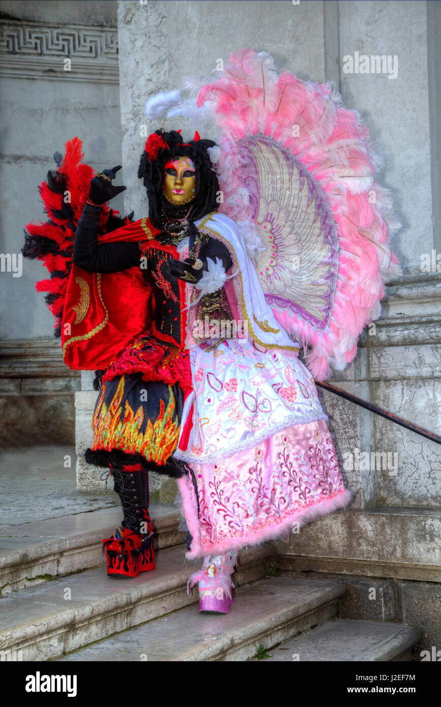 Venice, Italy. Mask and Costumes at Carnival Stock Photo - Alamy