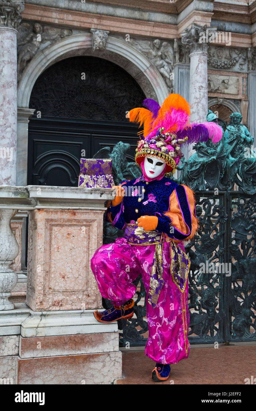 Venice, Italy. Mask and Costumes at Carnival Stock Photo - Alamy