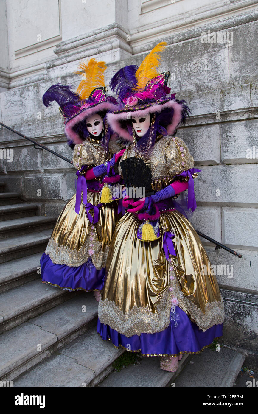 Venice, Italy. Mask and Costumes at Carnival Stock Photo - Alamy