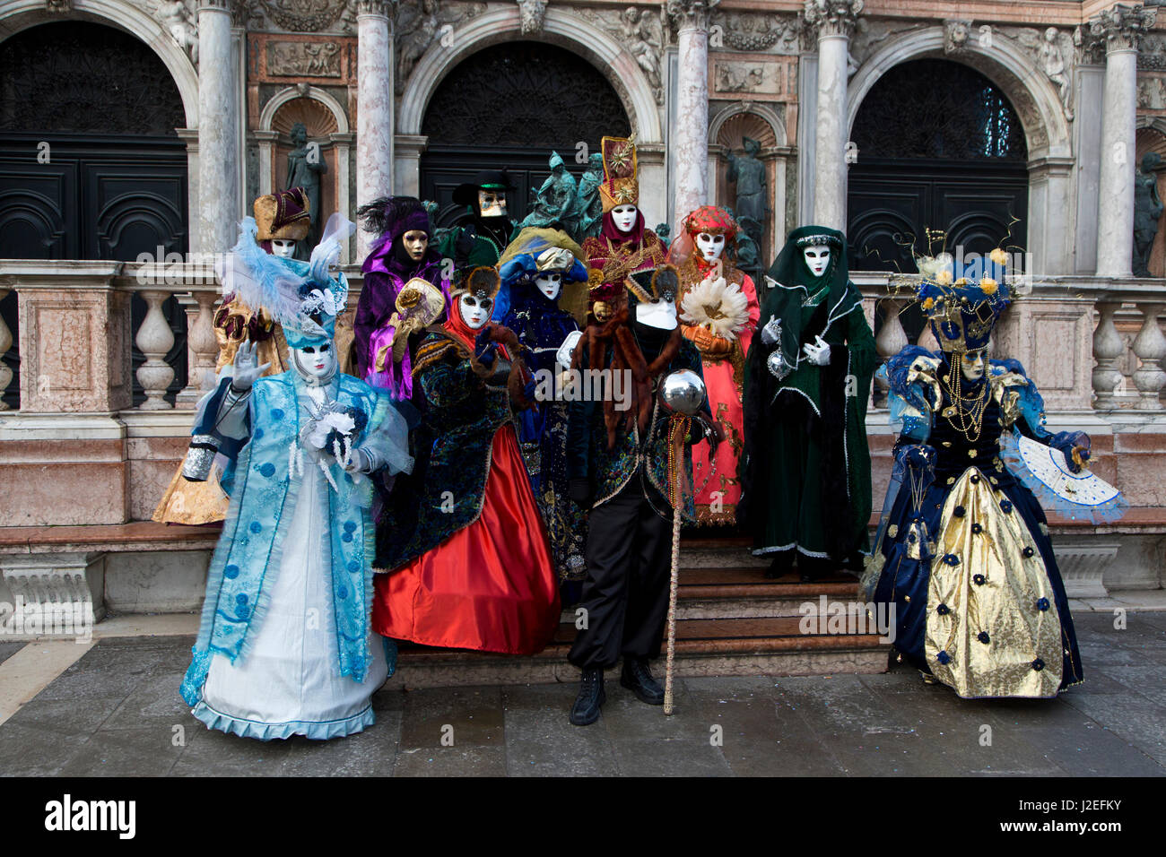 Venice, Italy. Mask and Costumes at Carnival Stock Photo - Alamy