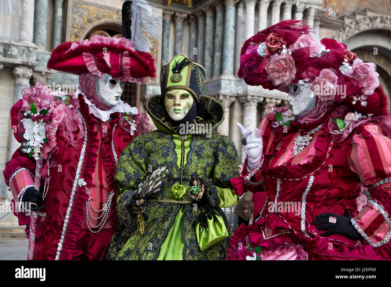 Venice, Italy. Mask and Costumes at Carnival Stock Photo - Alamy