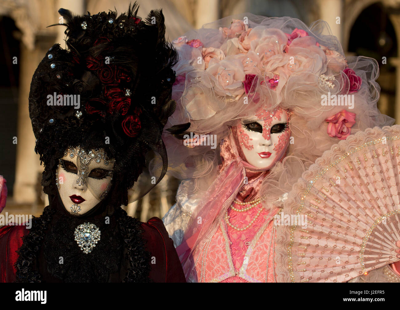 Venice, Italy. Mask and Costumes at Carnival Stock Photo - Alamy