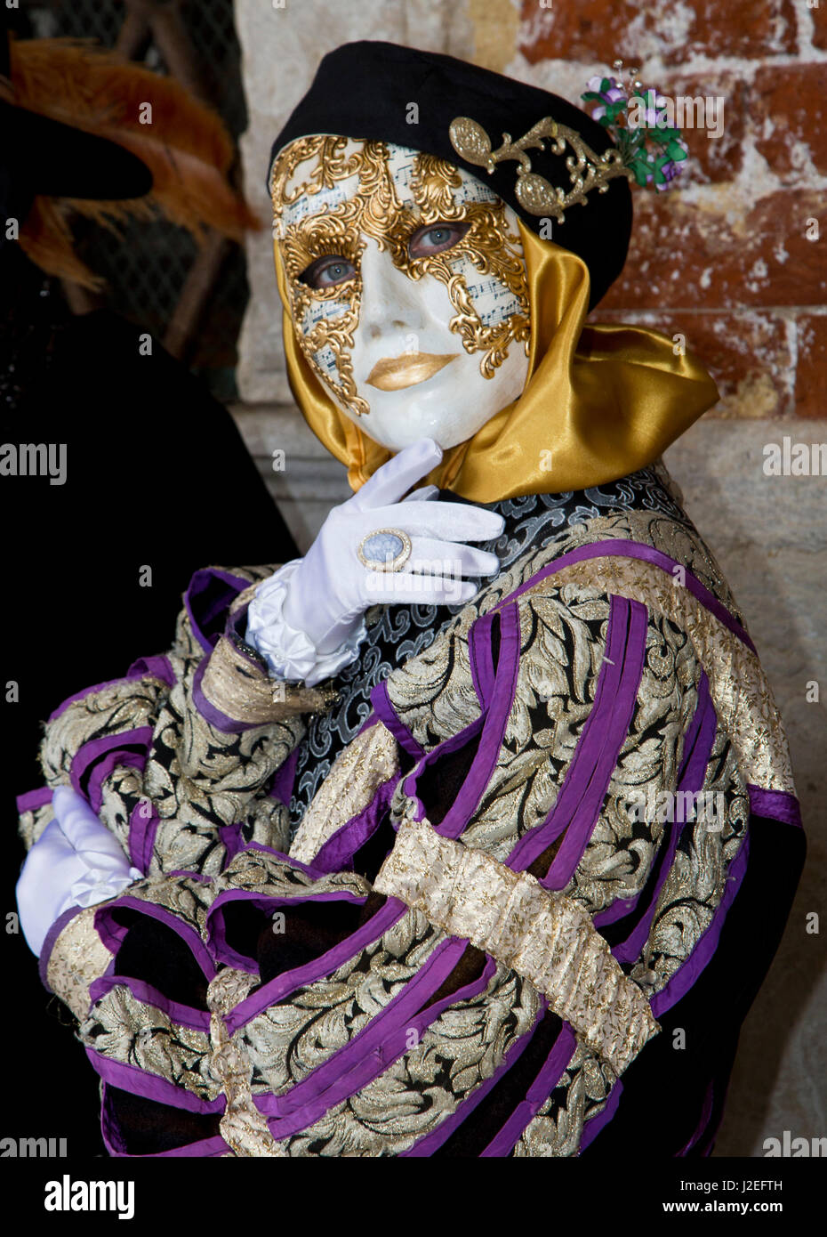 Venice, Italy. Mask and Costumes at Carnival Stock Photo - Alamy