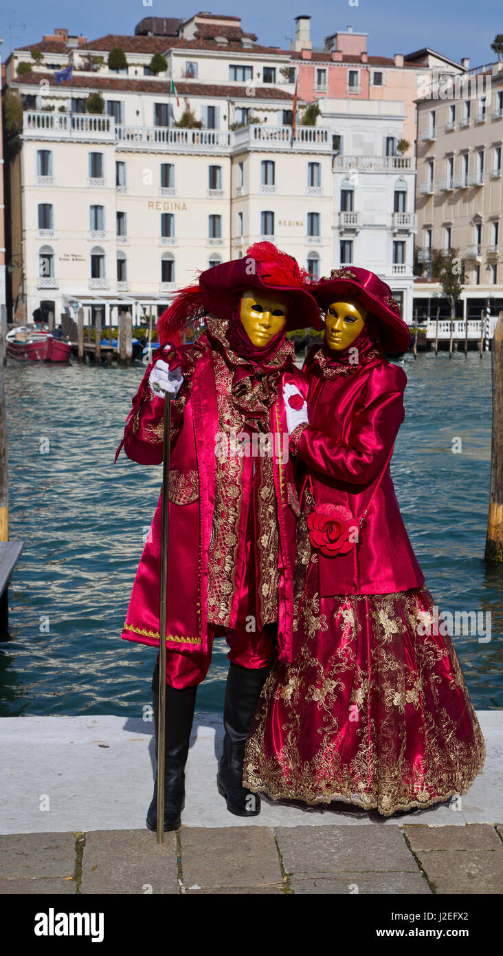 Venice, Italy. Mask and Costumes at Carnival Stock Photo - Alamy