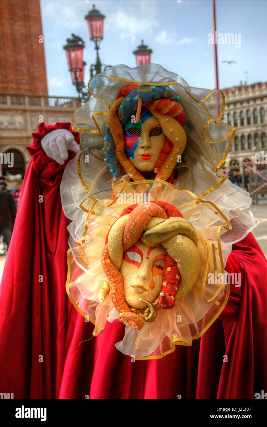Venice, Italy. Mask and Costumes at Carnival Stock Photo - Alamy