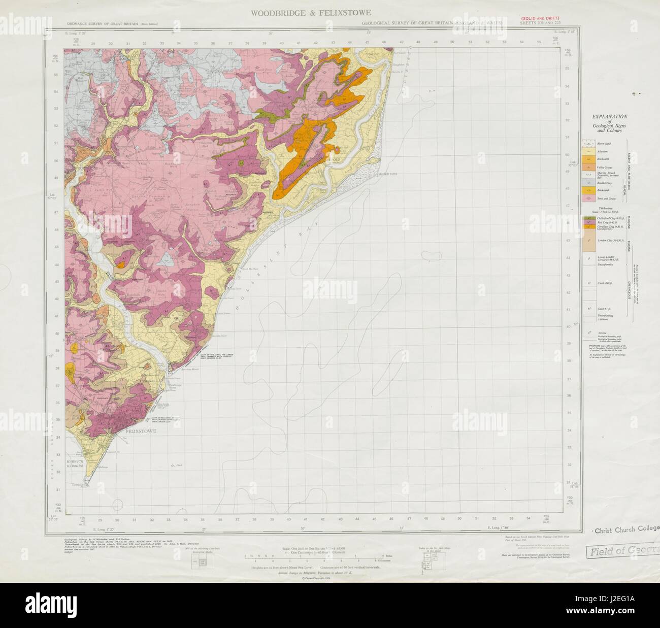 Woodbridge map hi-res stock photography and images - Alamy