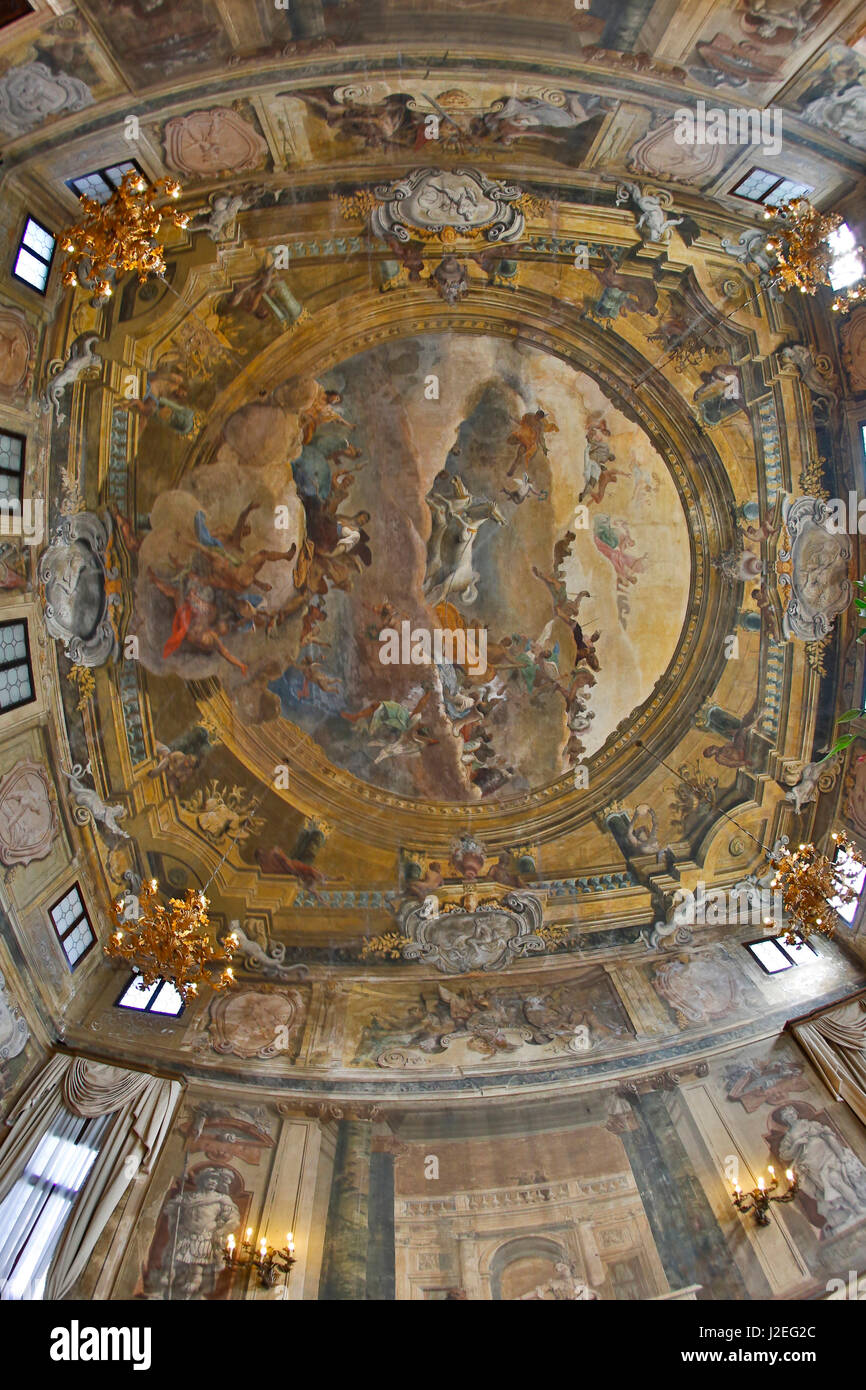 Interior ceiling of old palace in Venice, Italy Stock Photo - Alamy
