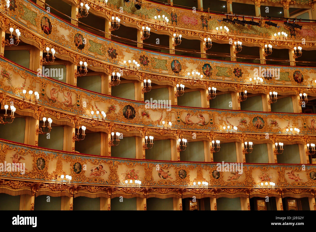 Venice Opera House Interior, Venice, Italy Stock Photo - Alamy