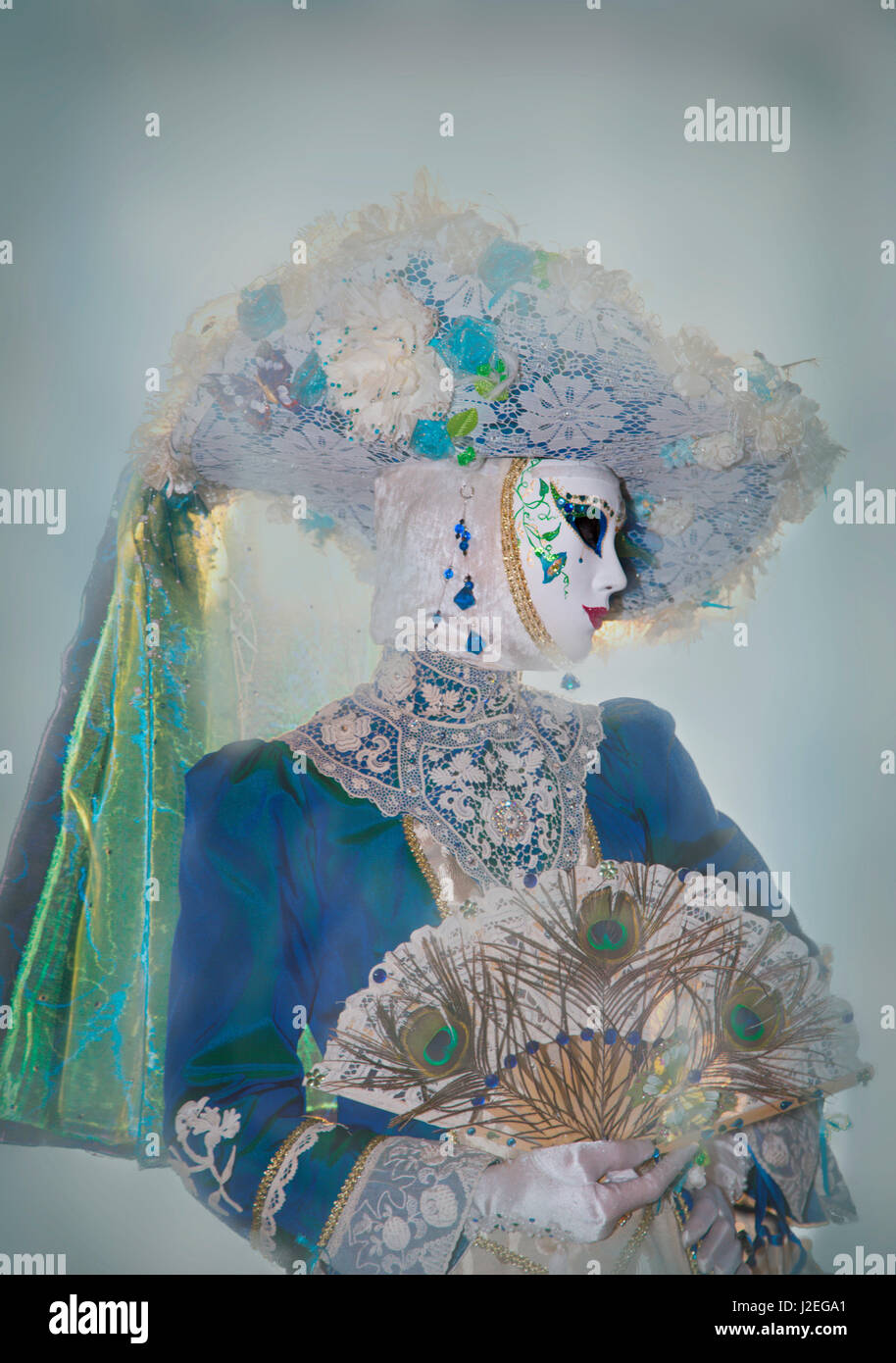 Elaborate costume for Carnival Venice Italy Stock Photo - Alamy