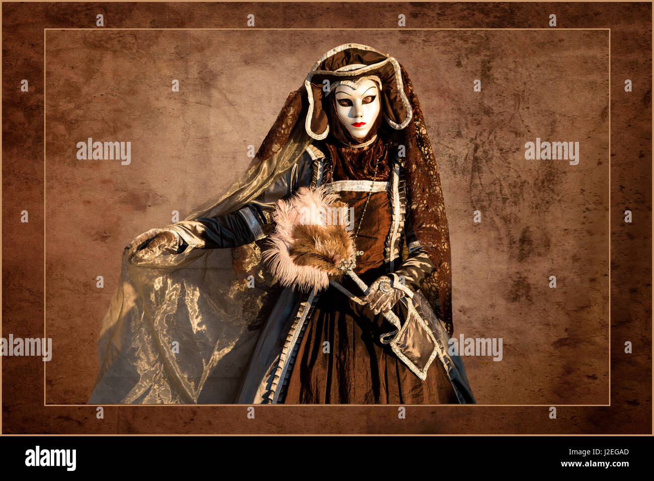 Elaborate costume for Carnival Venice Italy (Large format sizes ...