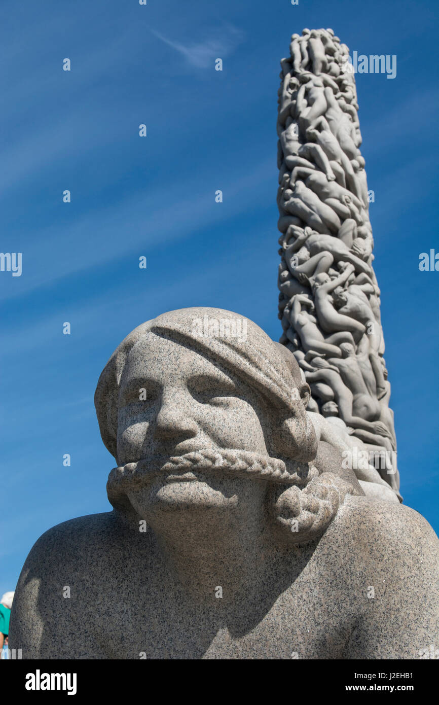 Norway, Oslo. Vigeland Park (aka Vigelandsparken or Frogner Park), of ...