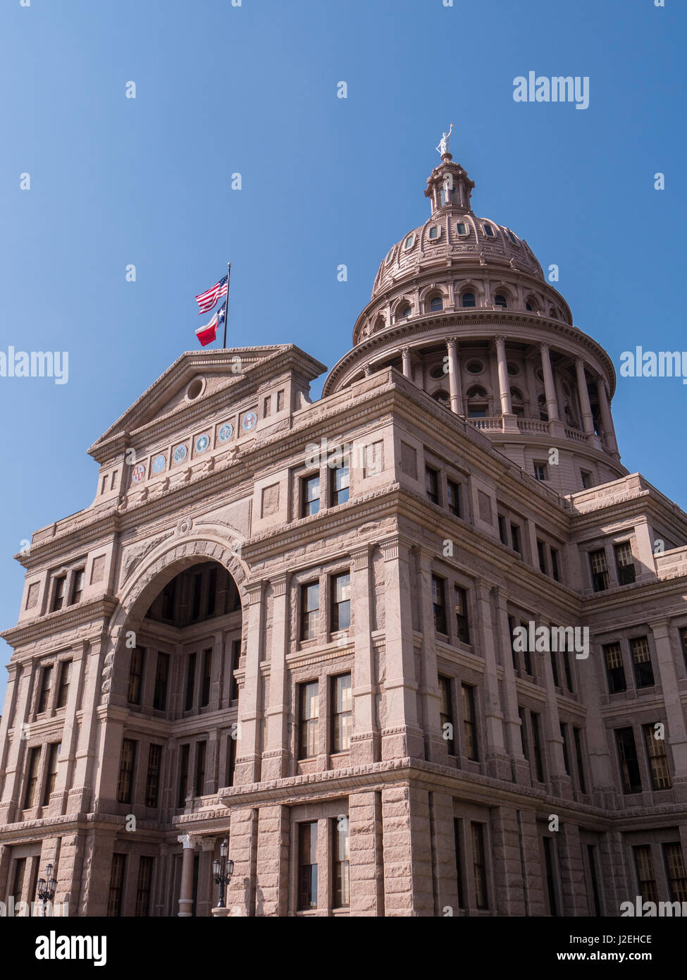 Texas state capitol building flags hi-res stock photography and images ...