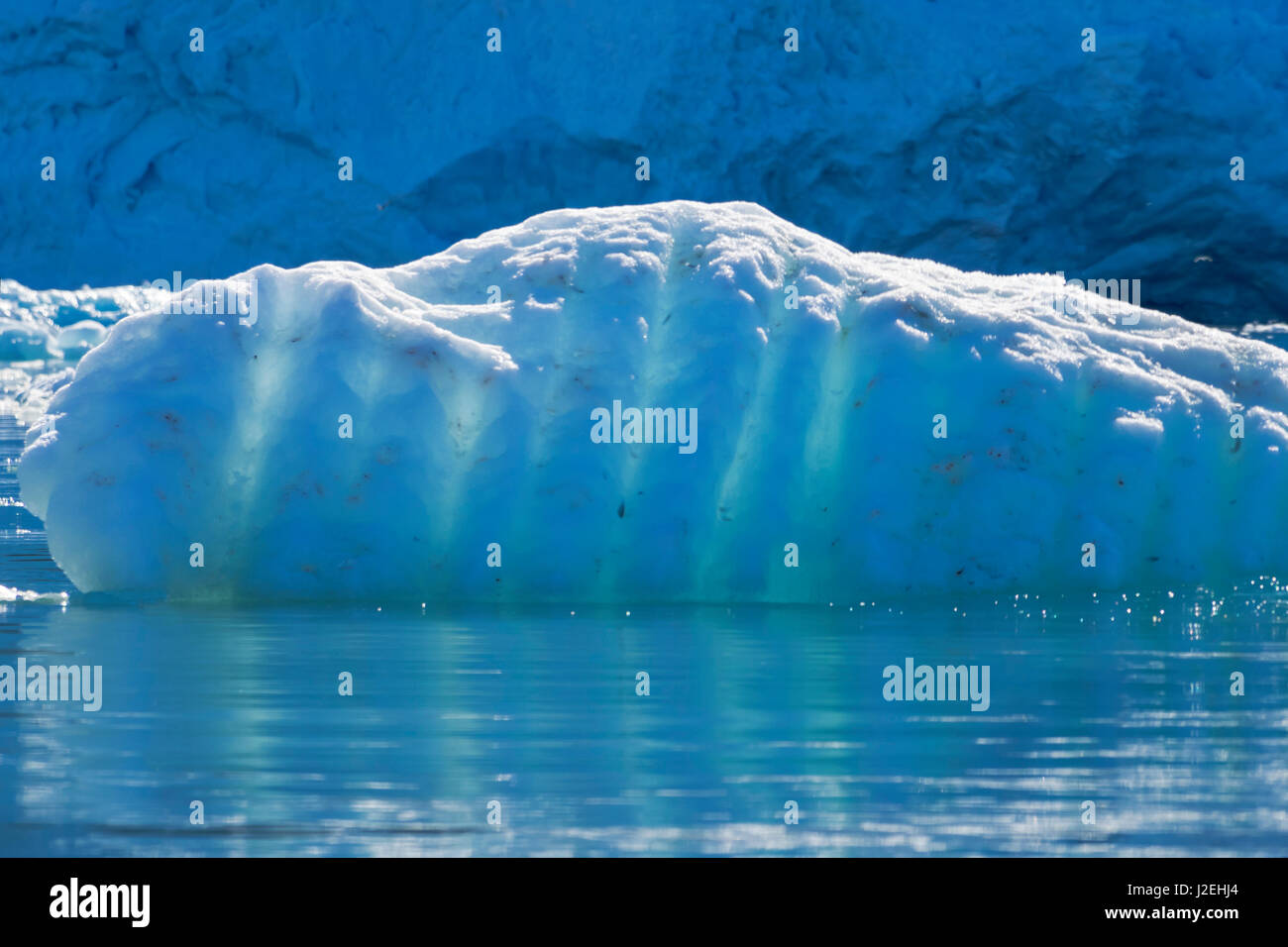 Norway, Svalbard, ice at the base of the Monacobreen glacier Stock ...