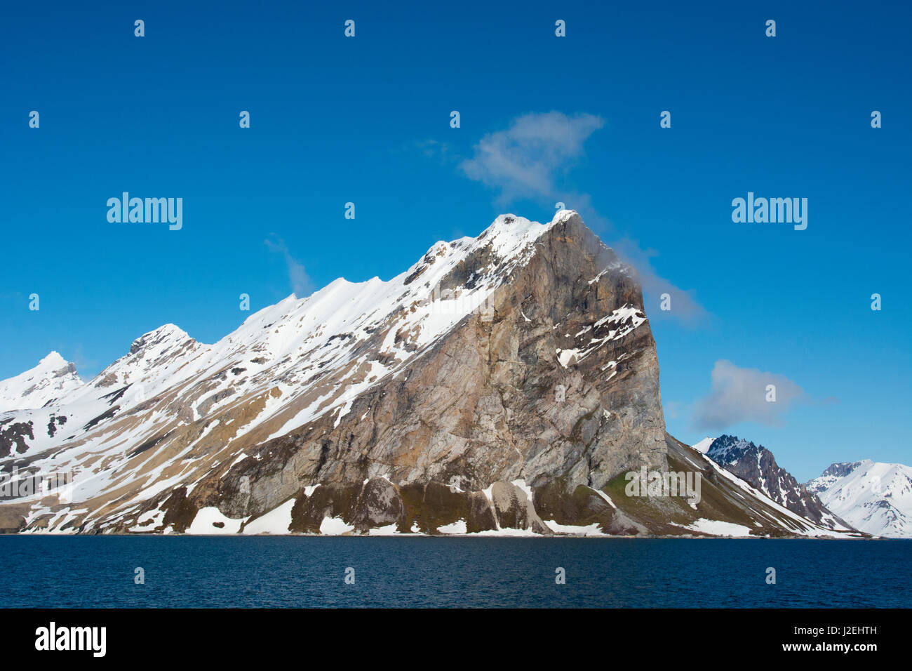Norway. Svalbard. Hornsund. Granite cliffs surrounding Stock Photo - Alamy