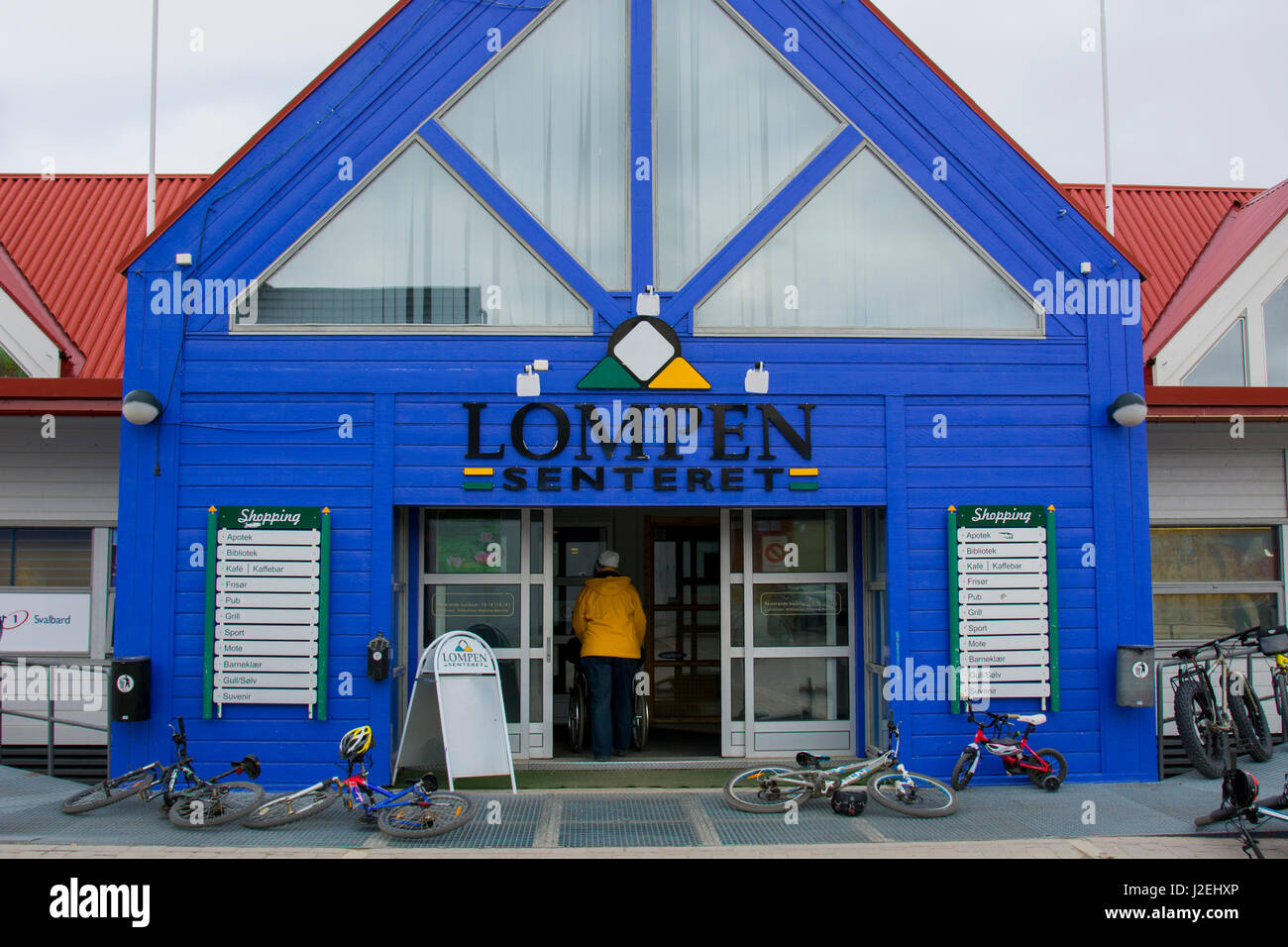 Norway. Svalbard. Longyearbyen. Lompen shopping mall Stock Photo - Alamy