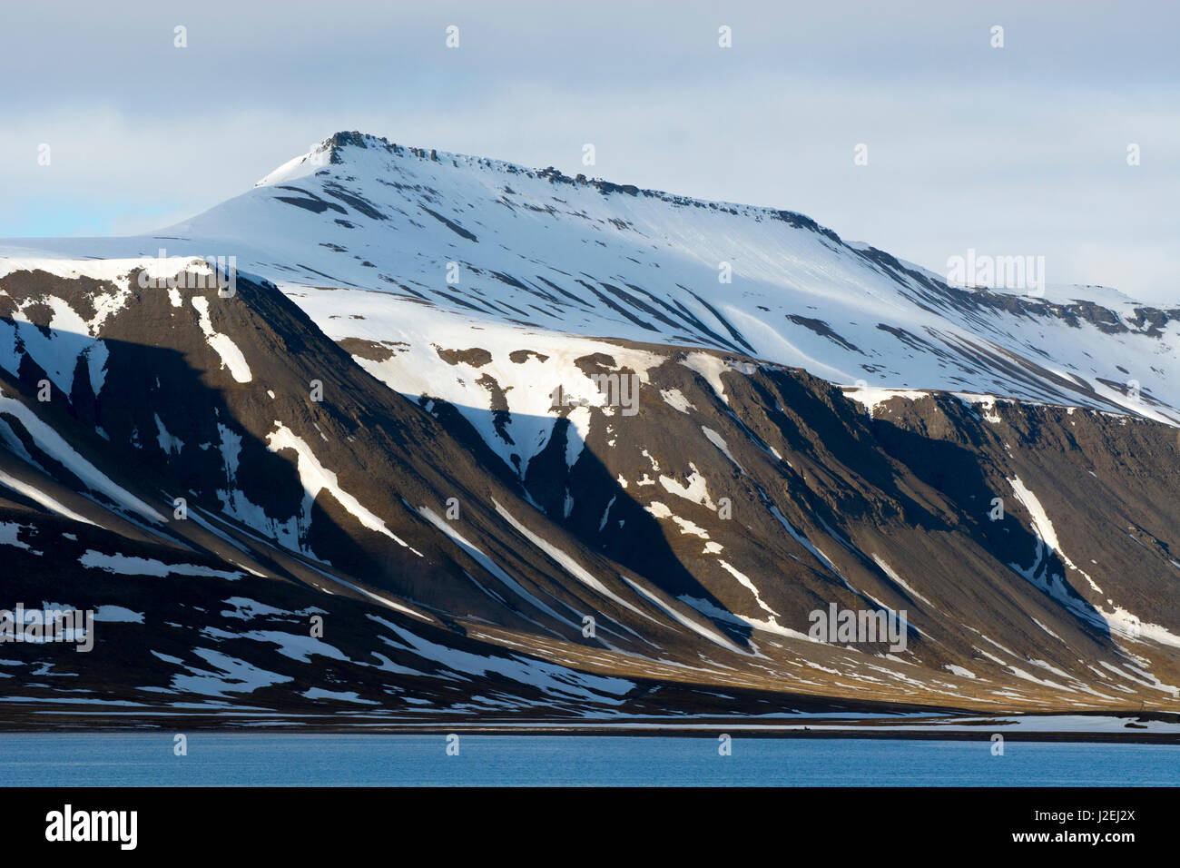 Norway. Svalbard. Mountains surrounding Isfjorden Stock Photo - Alamy