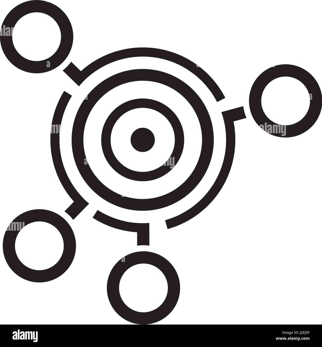 Business Goals Icon. Flat Design Stock Vector Image & Art - Alamy