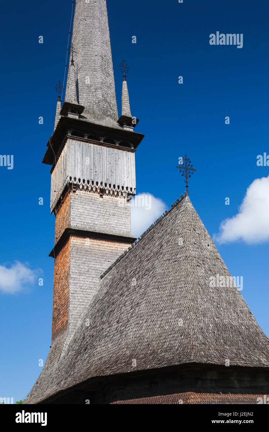 Romania, Maramures Region, Surdesti, Greco-Catholic wooden church ...