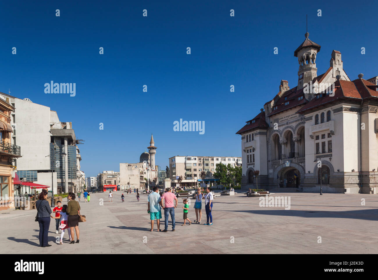 Romania, Black Sea Coast, Constanta, Piata Ovidiu, Ovid Square ...