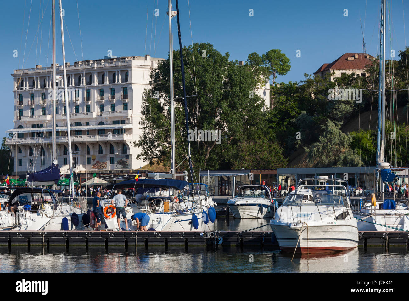 Romania, Black Sea Coast, Constanta, Tomis Tourist Port and Marina ...