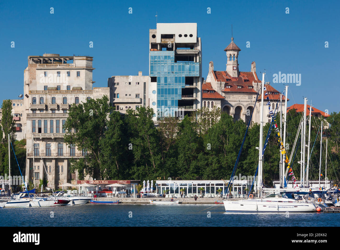 Romania, Black Sea Coast, Constanta, Tomis Tourist Port and Marina ...