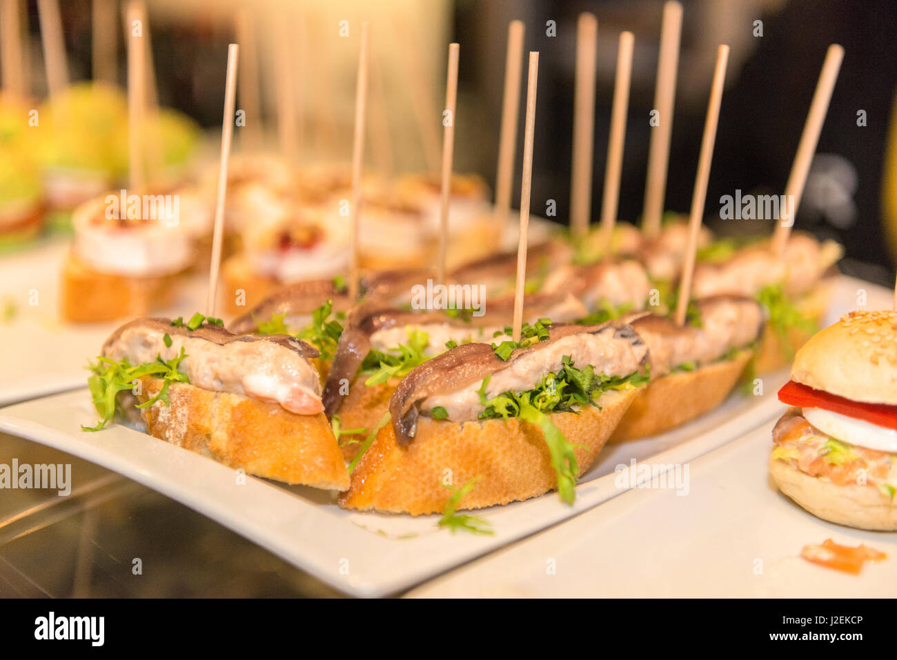Spain, Barcelona, tapas (Large format sizes available Stock Photo - Alamy