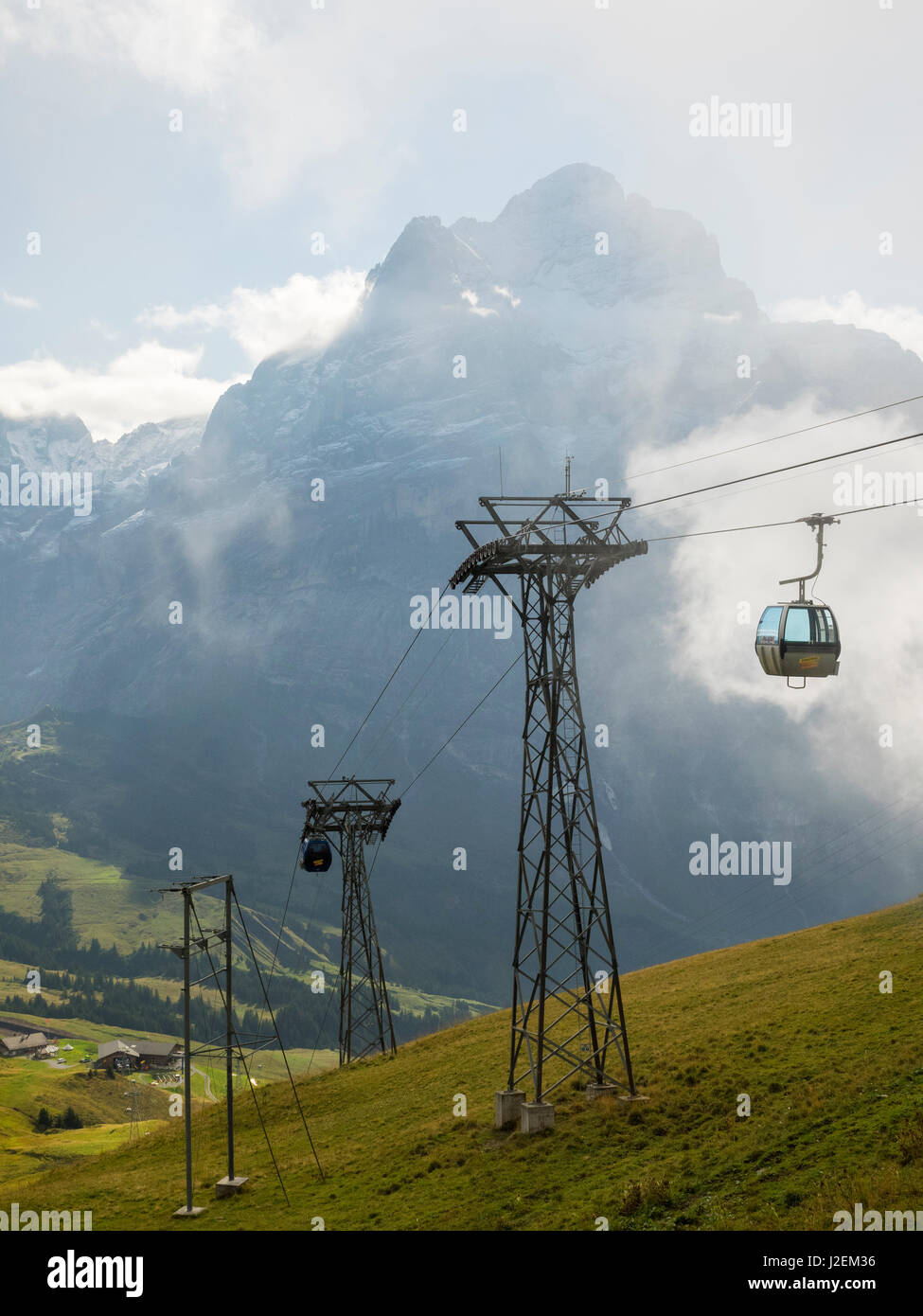 Switzerland, Bern Canton, Grindelwald-First lift Stock Photo - Alamy