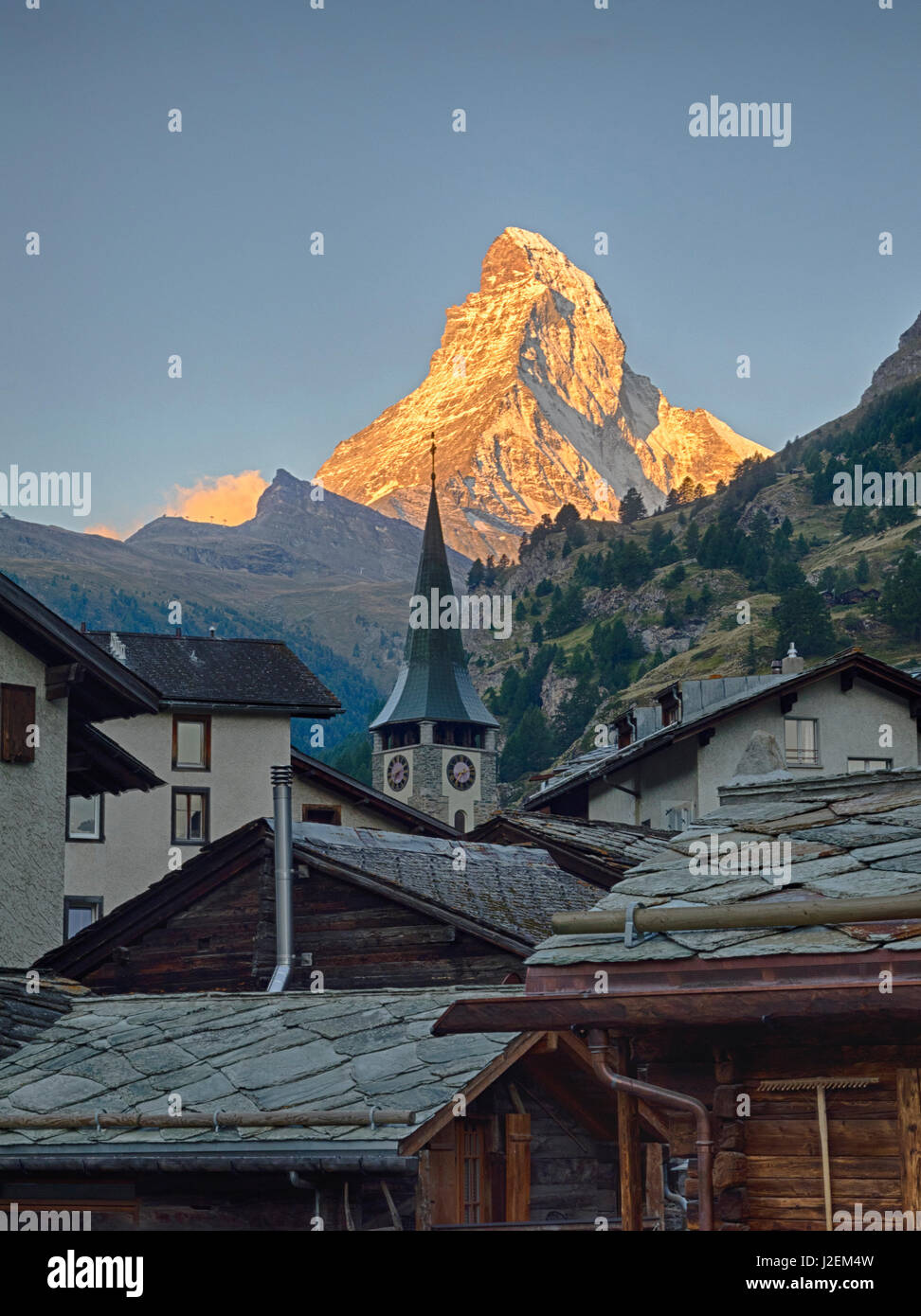 Switzerland, Zermatt, The Matterhorn, view from Zermatt Stock Photo - Alamy