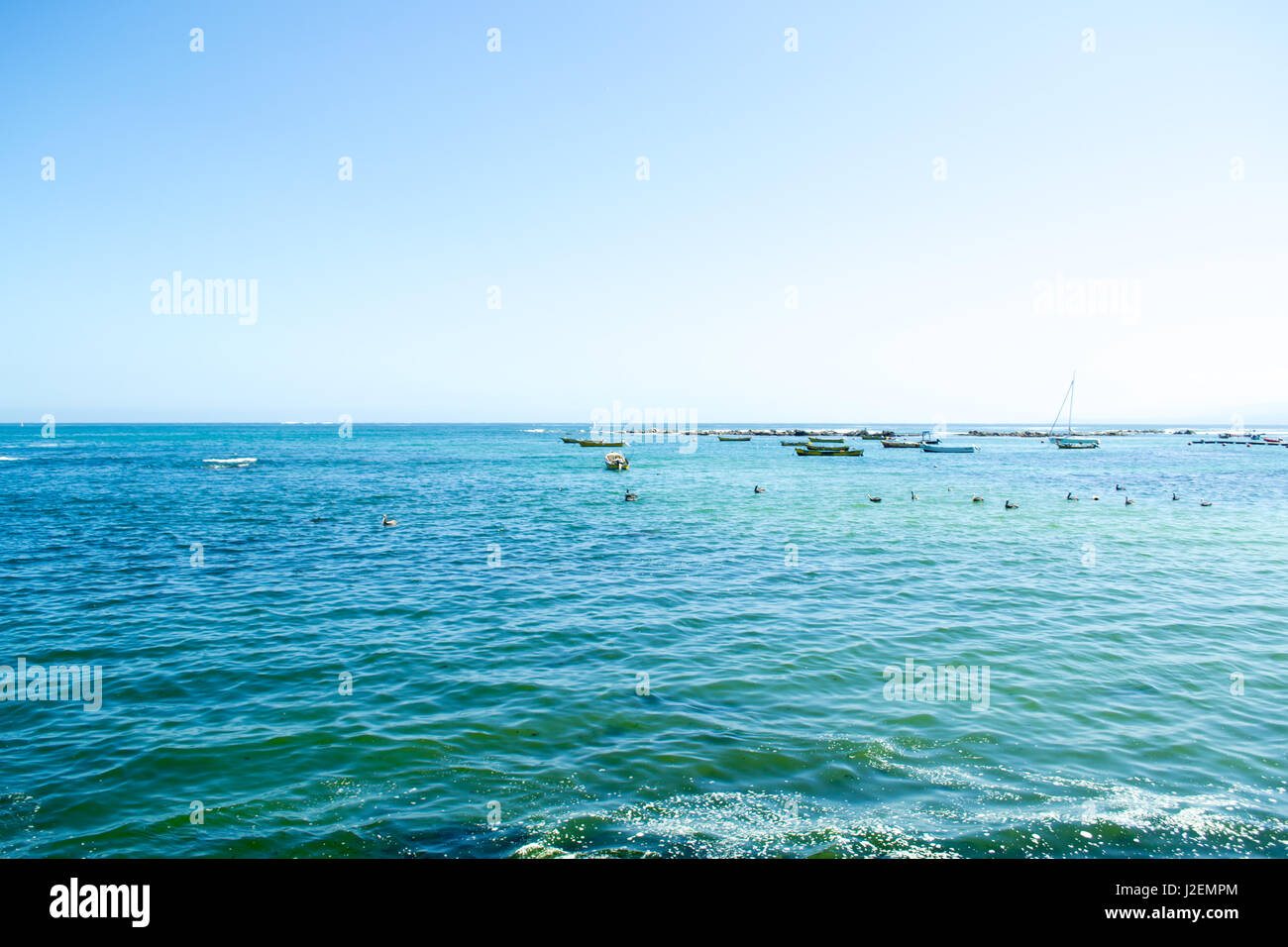 Wide view of the sea Stock Photo - Alamy