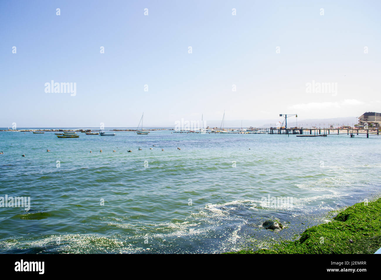 Wide view of the sea Stock Photo - Alamy