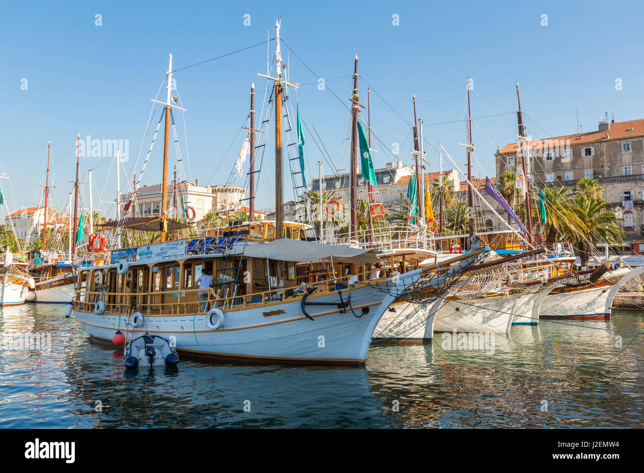 Split harbor, Split, Croatia Stock Photo - Alamy