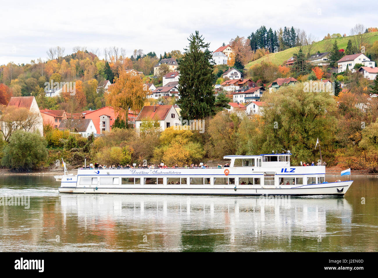 River Boat. Inn River. Passau. Germany Stock Photo - Alamy