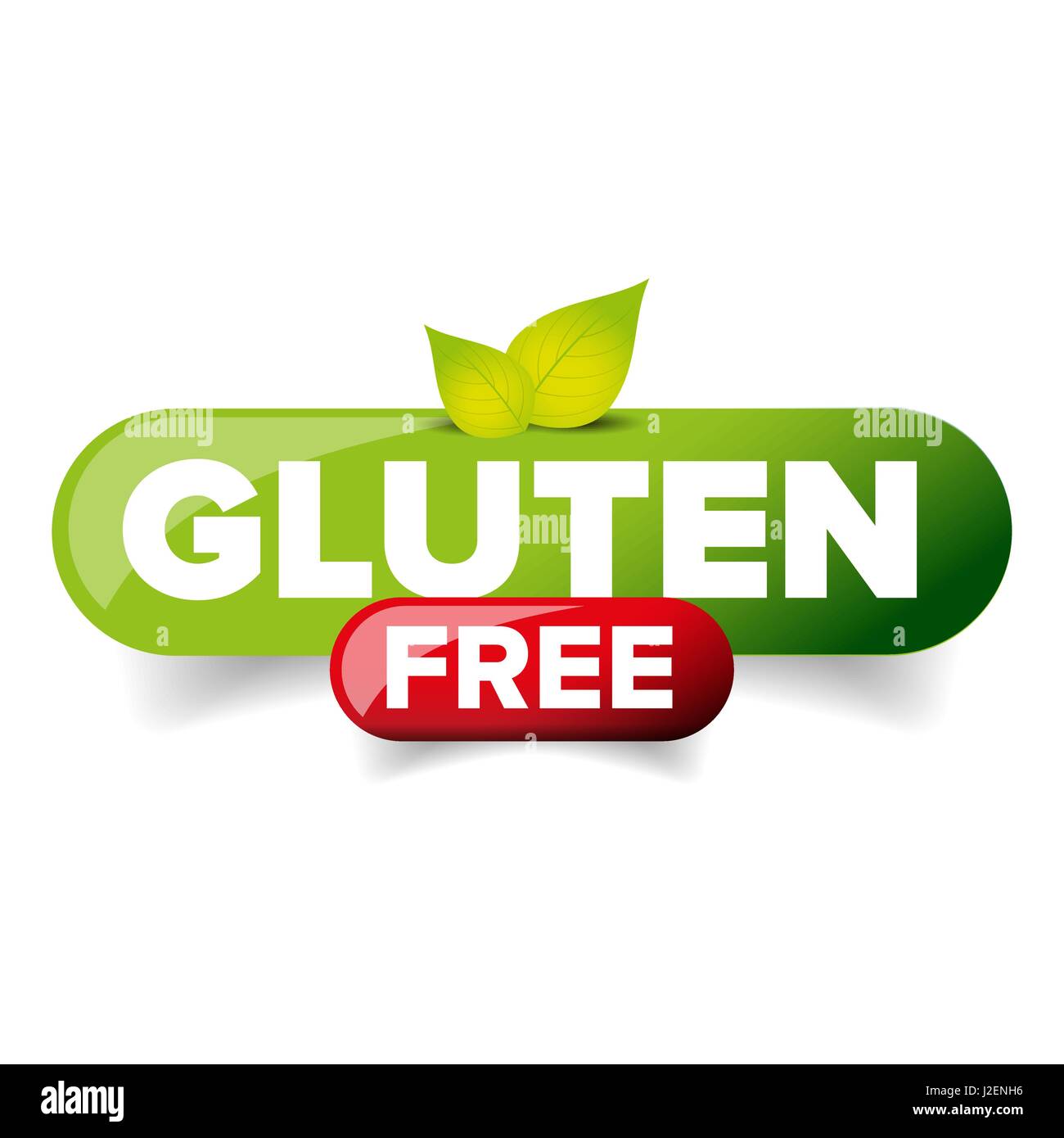 Round gluten free label Stock Vector Images - Alamy
