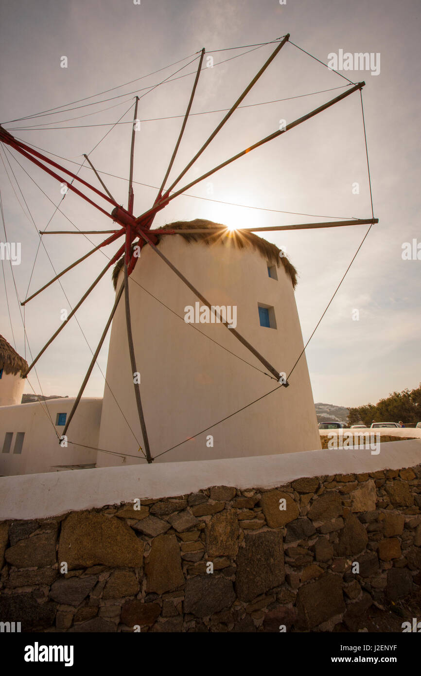 The famous Wind Mills. Mykonos. Greece Stock Photo - Alamy