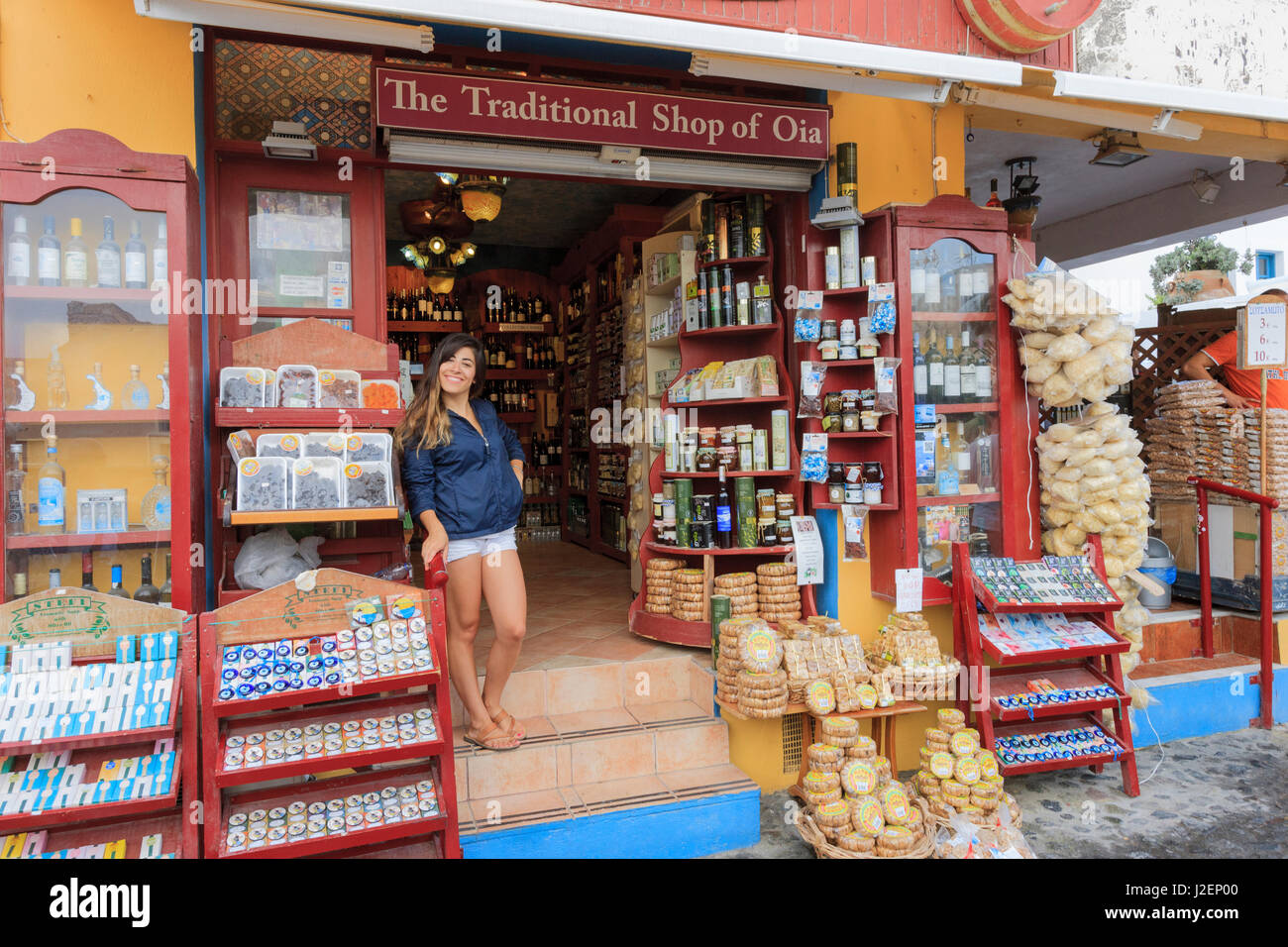 Shop front. Santorini. Greece Stock Photo - Alamy
