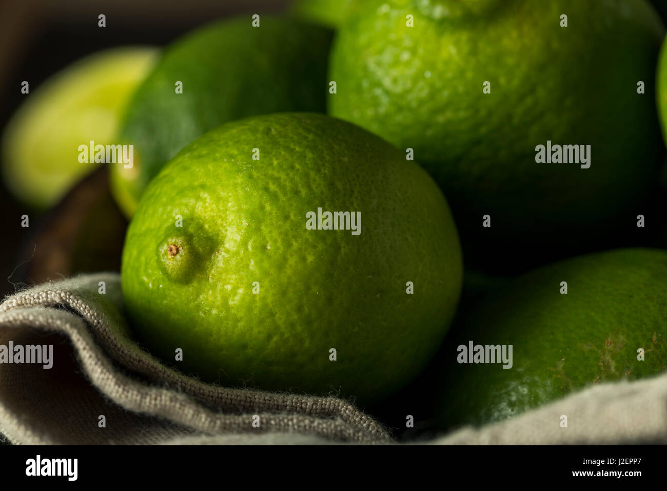 Vibrant green fresh limes hi-res stock photography and images - Alamy