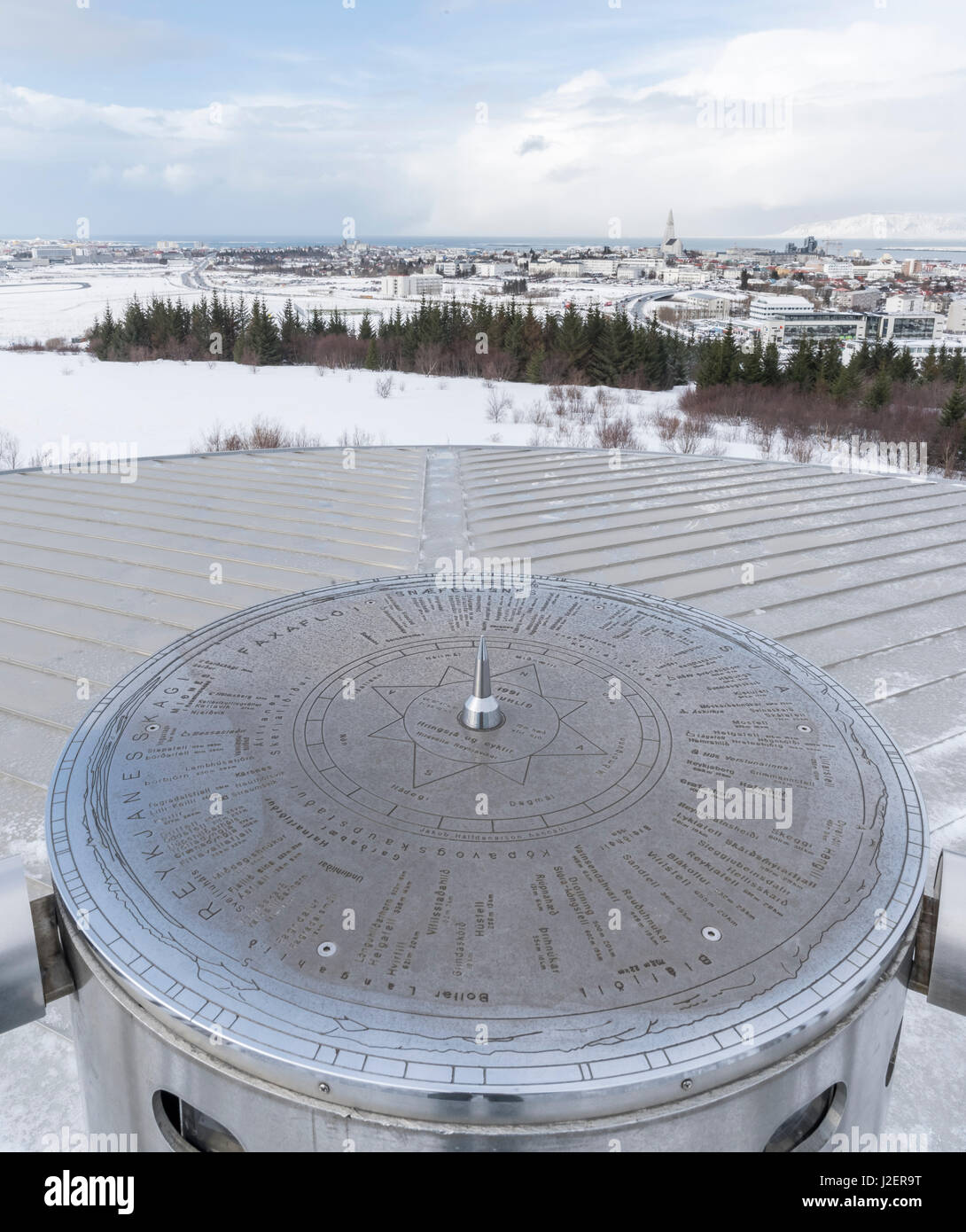 Perlan (pearl), an iconic landmark and attraction in Reykjavik. The ...