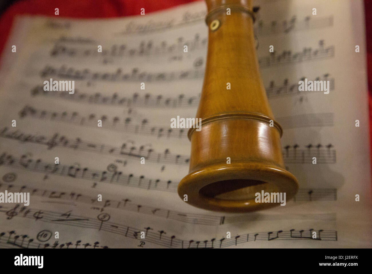 Old Wind Instrument Sheet Music High Resolution Stock Photography and ...
