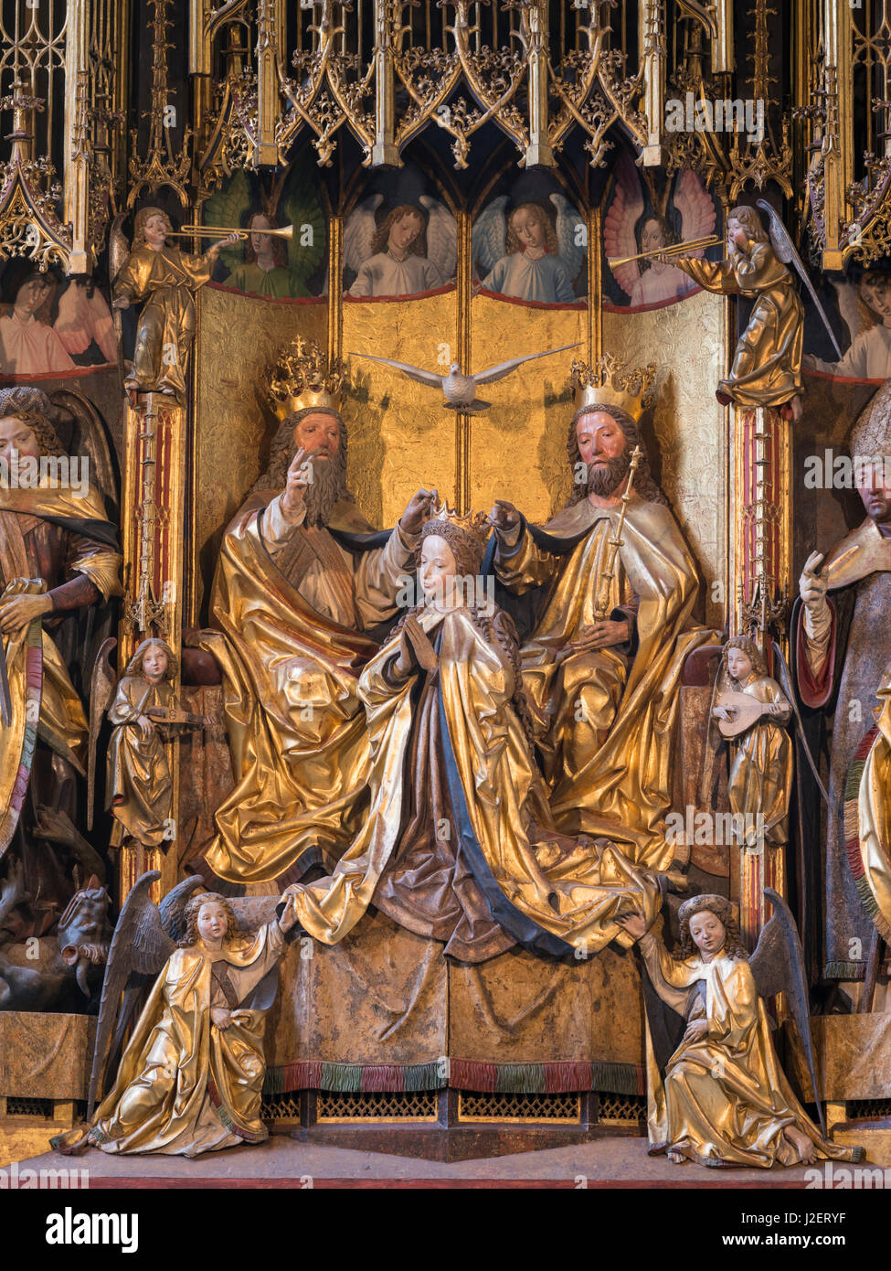 Famous altar (Maria Kronung Altar, Pacheraltar) by carver and artist ...