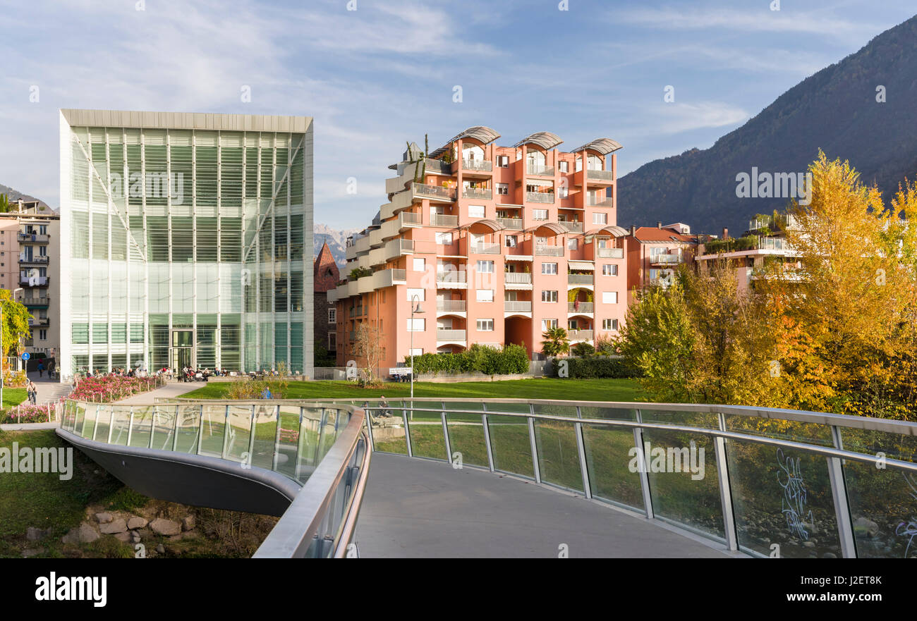 Museion, the museum of contemporary art, an architectural icon of Bozen ...
