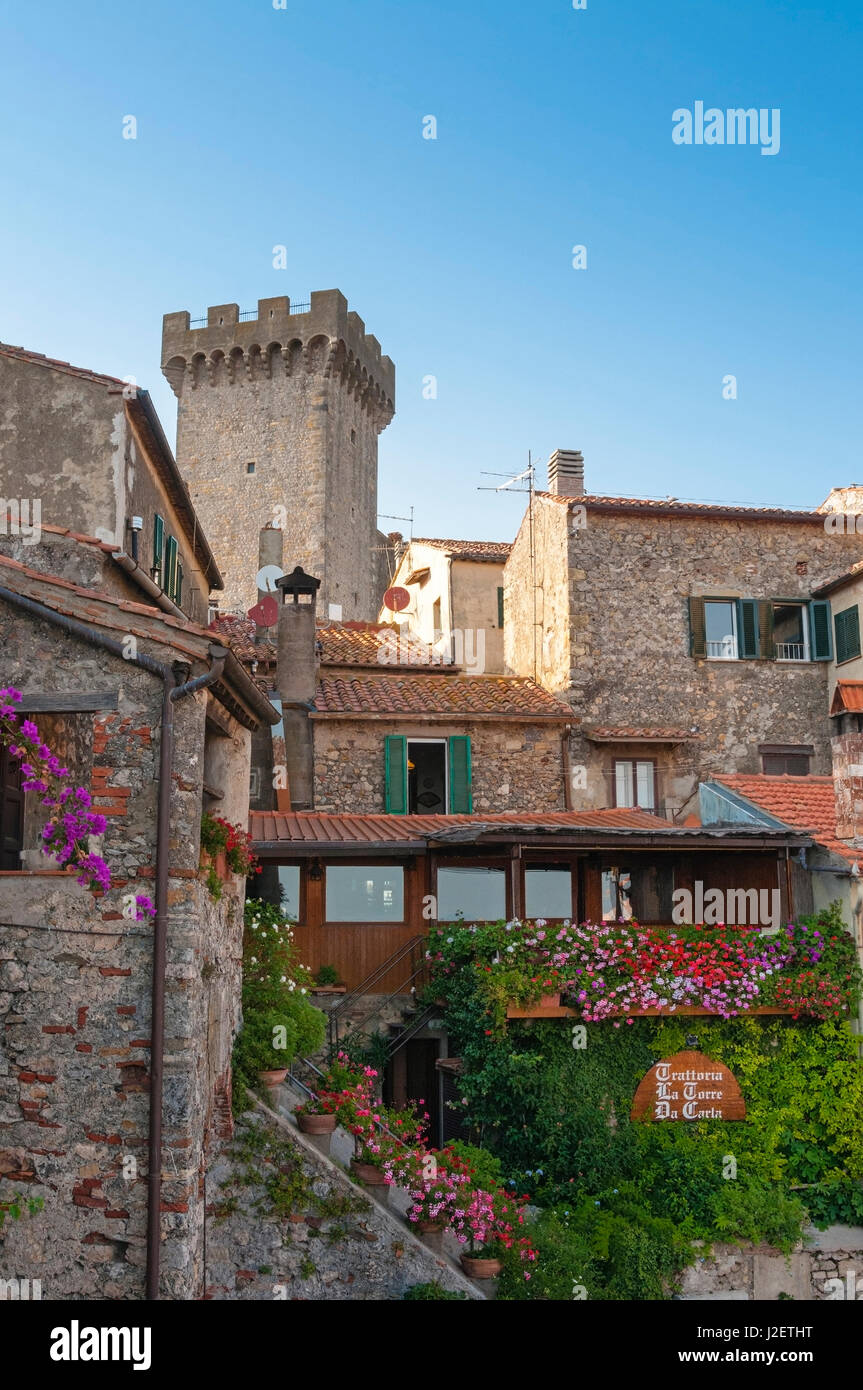 The medieval tuff and the hilltop building hi-res stock photography and ...